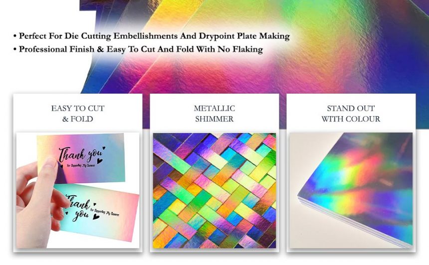Buy A4 Holographic Card Online | HaberCrafts