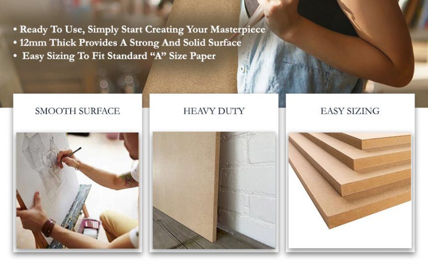 Buy Wooden MDF Boards Online | HaberCrafts
