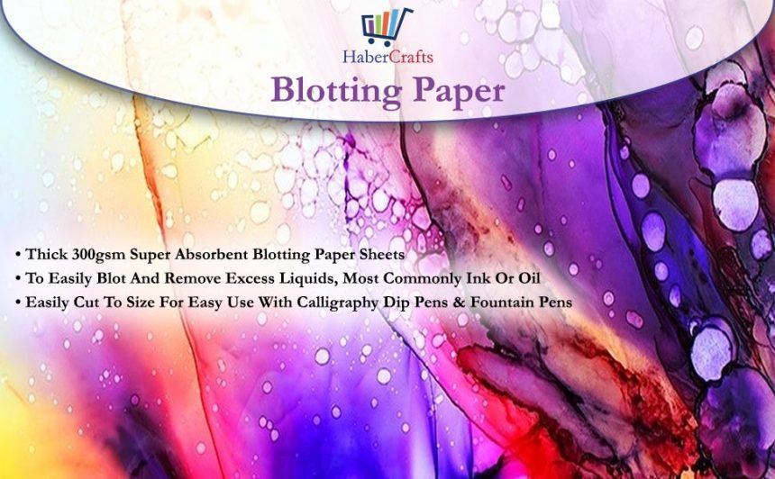 Buy White Blotting Paper 300gsm Online | HaberCrafts