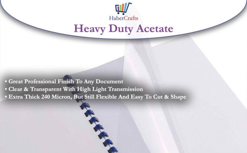 Buy Heavy Duty Acetate Sheets Online | HaberCrafts