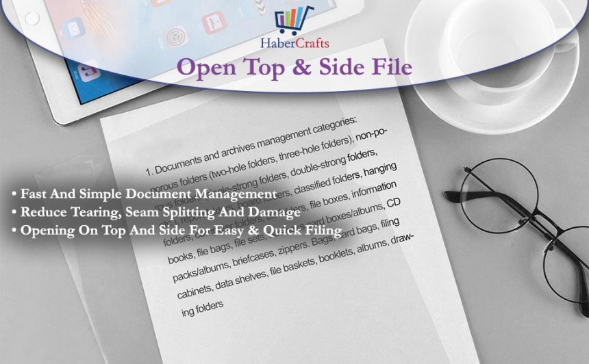 Buy A4 Top & Side Opening Files Online | HaberCrafts