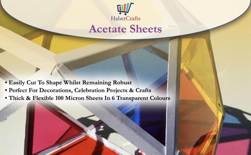 Buy Acetate Sheets Online | HaberCrafts